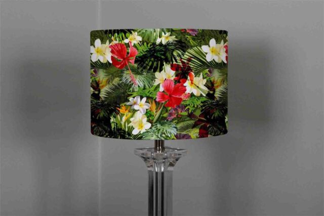 Benjamin Tate Design tropical foliage ceiling lamp shade in Natural by ...