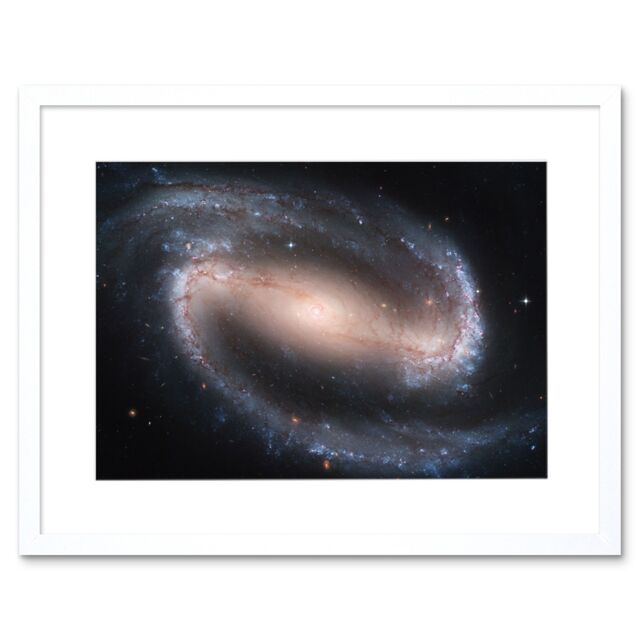 Artery8 Wall Art Print Hubble Space Astronomy Barred Spiral Galaxy NGC ...