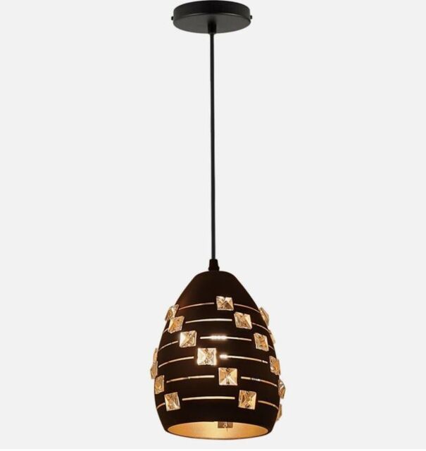 Black Pendant Light LED Lighting Ceiling Lamp Retro Unique by Debenhams ...