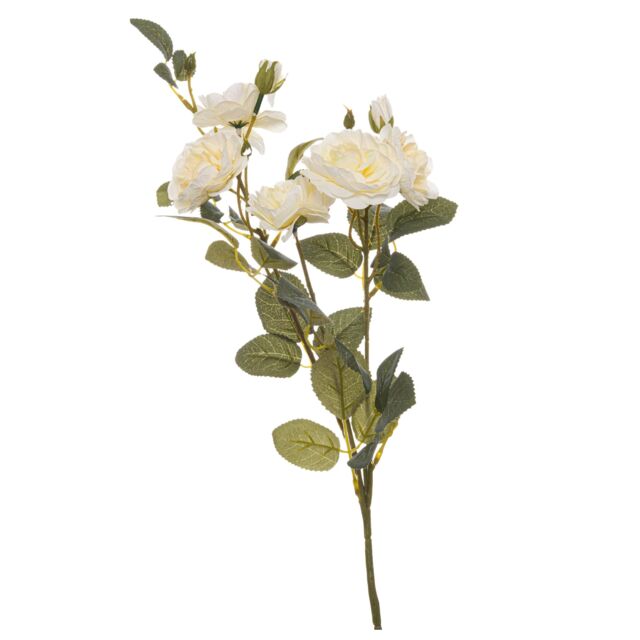 Hill Interiors Cottage Rose Artificial Flower in Off-White by Debenhams ...