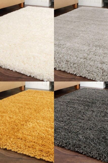 Extra Large Fluffy Shaggy Soft Living Room Cosy Fireside Area Rugs ...