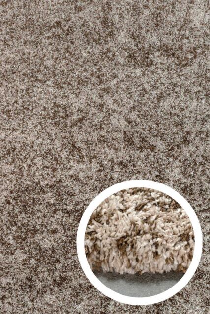 Super Soft Mottled Tonal Brown & Beige Shaggy living Room Area Rugs by ...