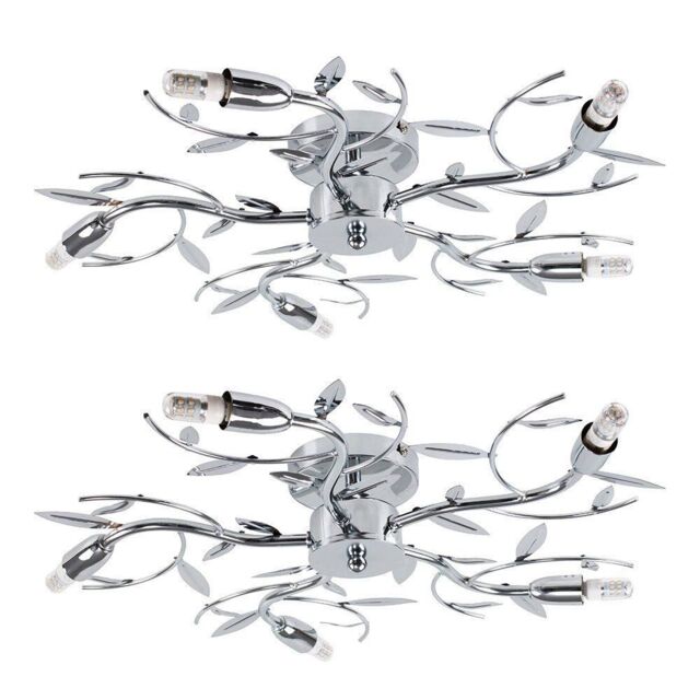 Blossom 5 Way Silver Ceiling Bar Light by Debenhams | ufurnish.com