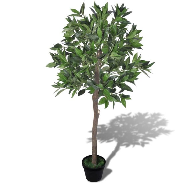 Berkfield Home Artificial Bay Tree with Pot 120 cm in Green by ...