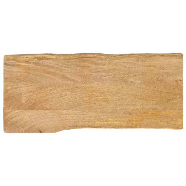 Table Top 100x40x2.5 cm Live Edge Solid Wood Mango by Debenhams ...