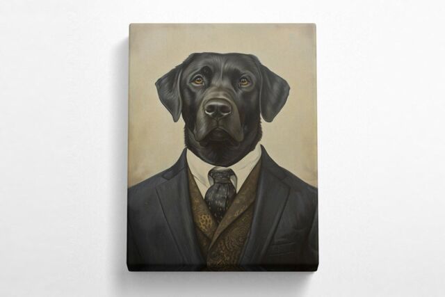 Labrador Suit Canvas Print by Debenhams | ufurnish.com