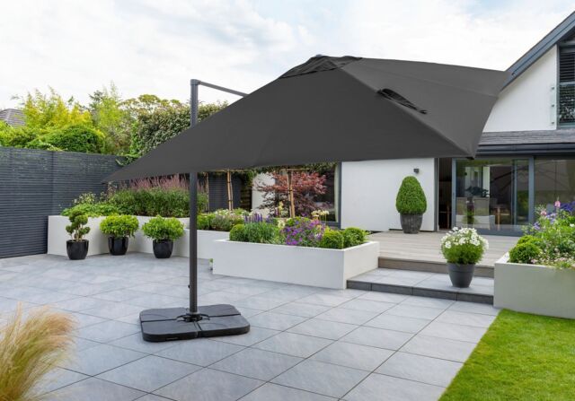 Norfolk Leisure Royce Executive 3m Cantilever with Carbon Canopy, Cover ...