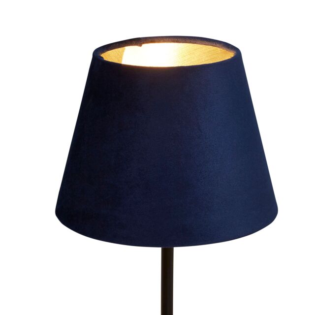 Lighting Collection Velvet Drum Shade 20Cm Navy Lamp Shade by Debenhams ...
