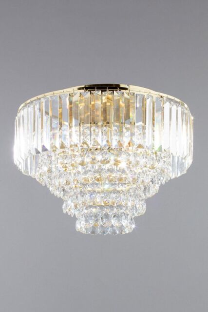 BHS Lighting Paladina Flush Ceiling Light in Metallic Gold by Debenhams ...