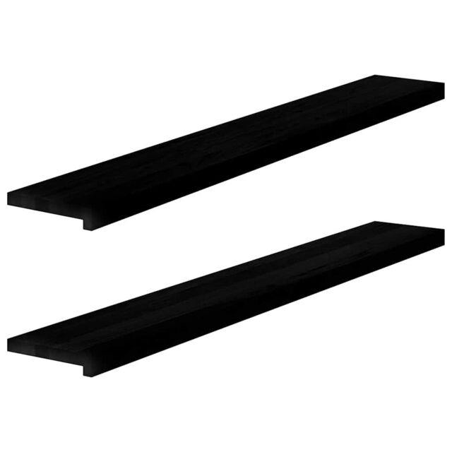 Window Sills 2 pcs¬†Dark Brown 140x20x2 cm Solid Wood Oak by Debenhams ...