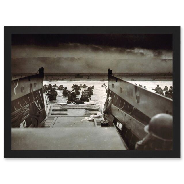 War Military History D Day Landing Normandy Into Jaws Of Death Photo ...
