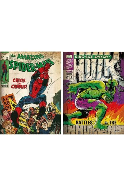 Comic Cover Poster Pack of 2 by Debenhams | ufurnish.com