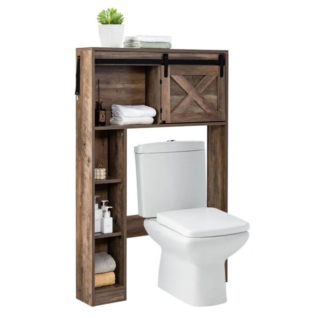 Rustic Over The Toilet Multi Level Storage Shelving Unit by Debenhams ...