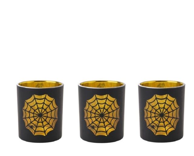 Hocus Pocus Novelties Set of 3 Cobweb Tea Light Holder by Debenhams ...