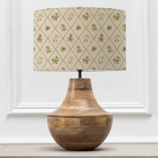 Leven Table Lamp With Fig Trellis Eva Lampshade by Debenhams | ufurnish.com