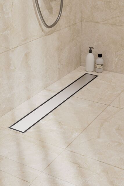 60cm Stainless Steel 2-in-1 Siphonic Linear Insert Shower Drain ...