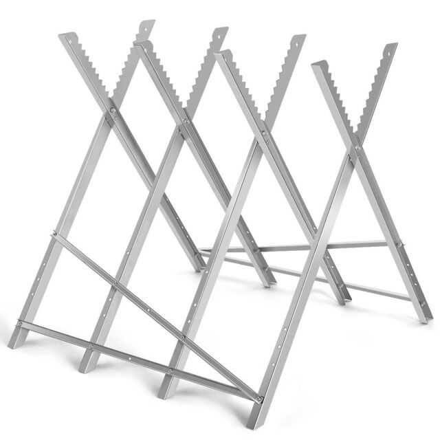 Portable Foldable Steel Sawhorse Sawbuck with 100 KG Weight Capacity by ...