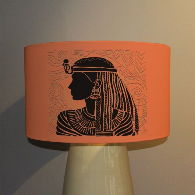 egyptian women on orange ceiling lamp shade by Debenhams | ufurnish.com