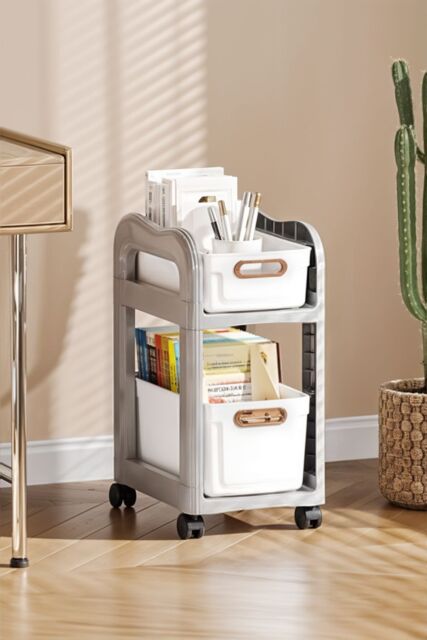 2-Tier Narrow Storage Rack by Debenhams | ufurnish.com