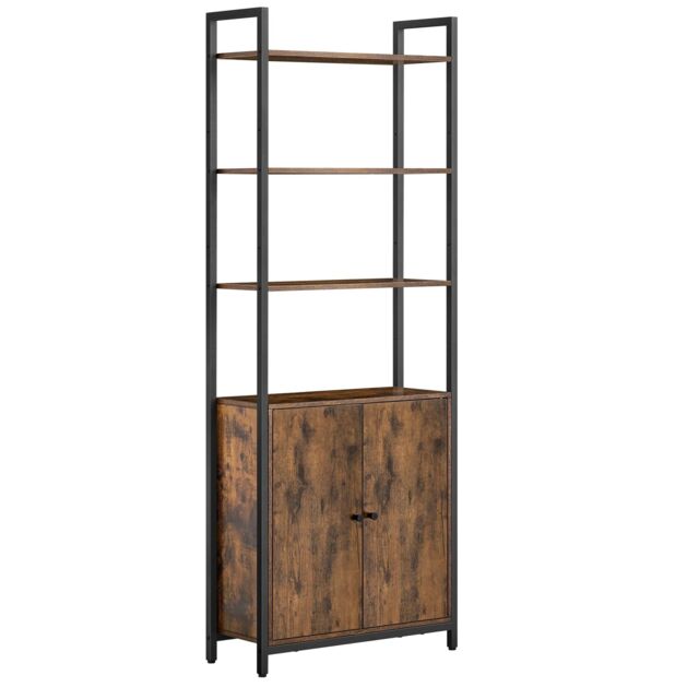 6 Tier Multi Level Bookcase With Storage by Debenhams | ufurnish.com