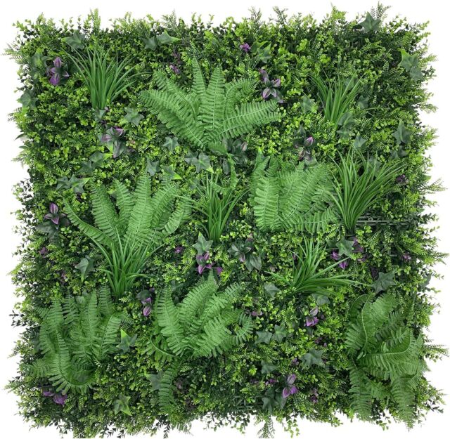 AKA Artificial Living Wall Panels Green Plant Flower Foliage 1m x 1m ...