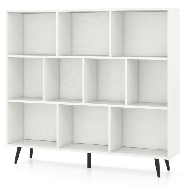 10-Cube Bookcase Mid Century Modern Storage Organizer by Debenhams ...