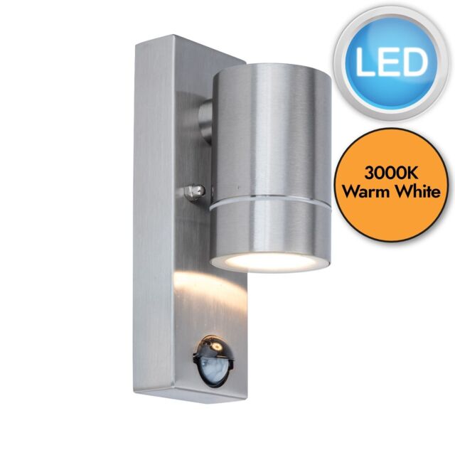 Rado - Stainless Steel IP44 Outdoor Motion Sensor Down Integrated LED ...