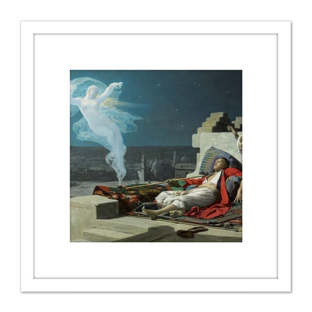Du Nouy A Eunuchs Dream Painting 8X8 Inch Square Wooden Framed Wall Art ...