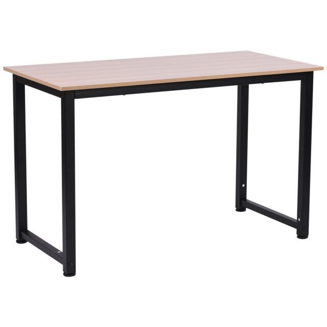 HOMCOM Computer Desk Dining Table Writing Table with Metal Frame by ...