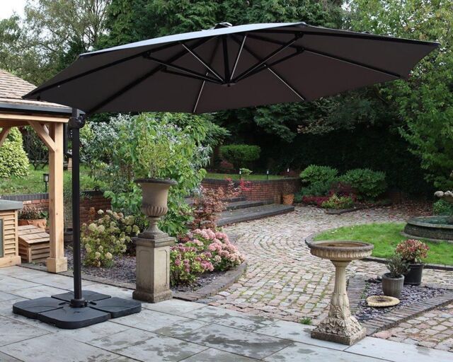 3.5m LED Cantilever - Metal Pole, 56 LED strip lights by Debenhams ...