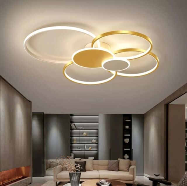 LED Ceiling Light Modern Living Room Ceiling Lamp Circle Ceiling Light ...