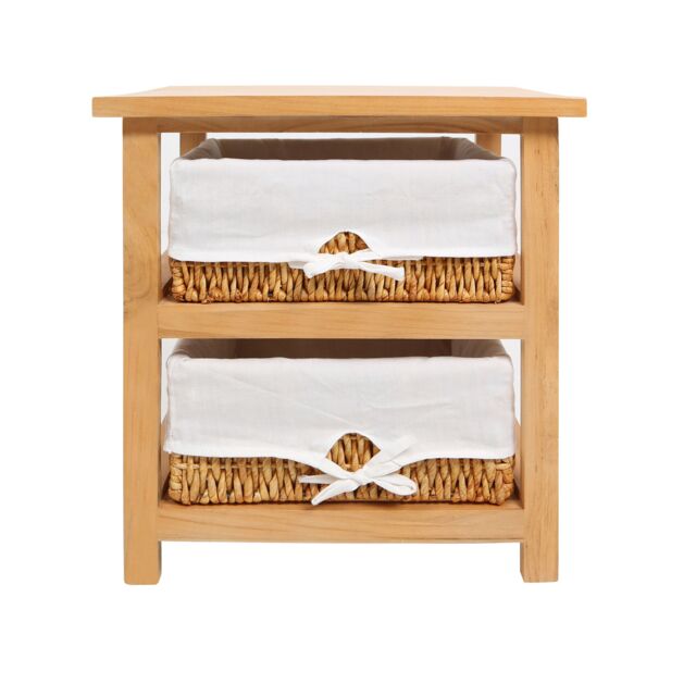 Orsina 2 Drawer Maize Baskets Storage Unit, Delivered Fully Assembled ...