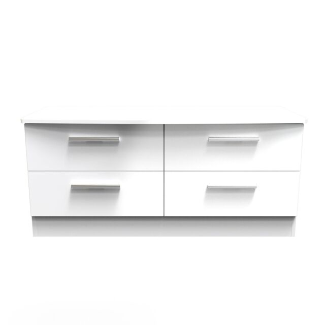 Ready Assembled 2 U Harrow 4 Drawer Bed Box (Ready Assembled) in White ...