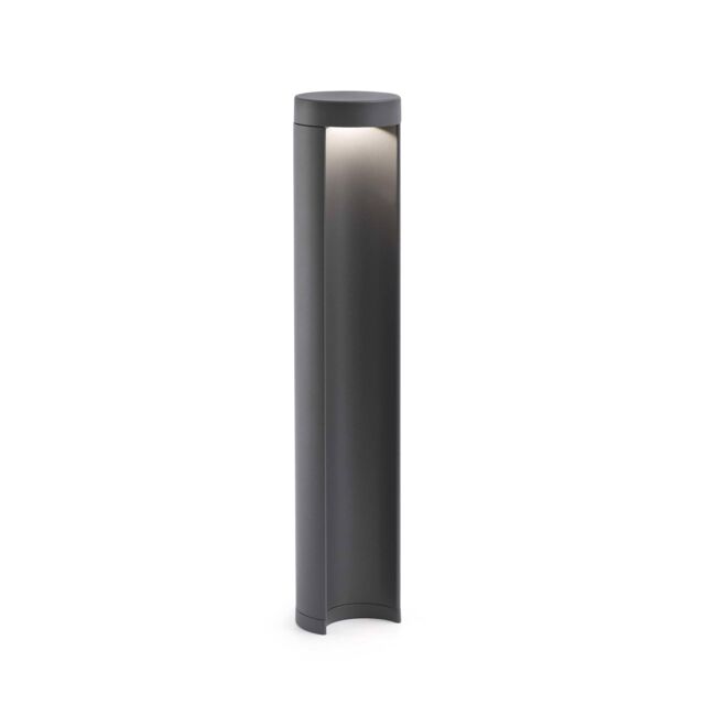Chandra LED Outdoor Bollard Light Dark Grey IP54 by Debenhams | ufurnish.com