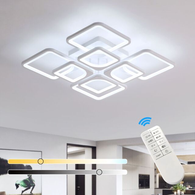 Pheashine Bright Square Acrylic LED Panel Ceiling Light 80W 600x600mm ...