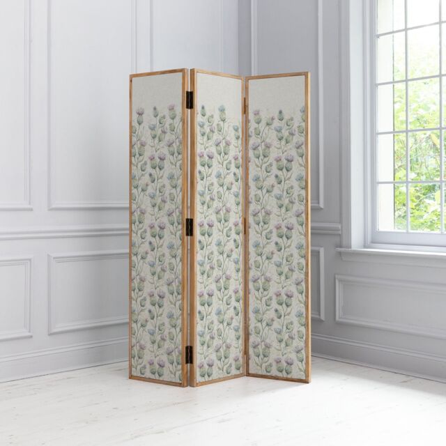 Thistle Glen Floral Wooden Room Divider by Debenhams | ufurnish.com