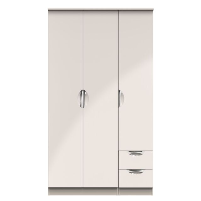 Ready Assembled 2 U Holborn Tall Triple Plain + Drawer Wardrobe (Ready ...