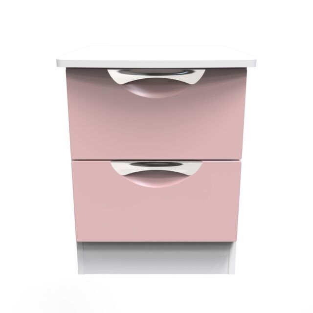 Ready Assembled 2 U Holborn 2 Drawer Bedside (Ready Assembled) in Dusty ...