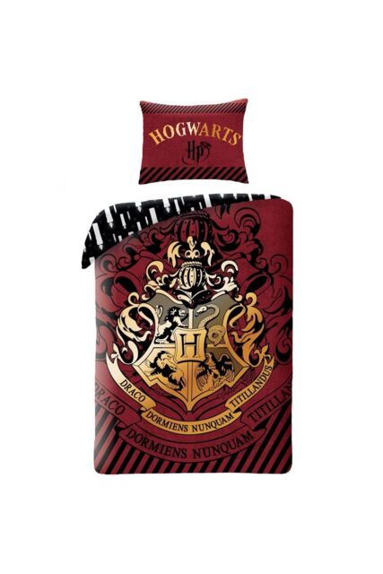Cotton Hogwarts Crest Duvet Cover Set by Debenhams | ufurnish.com
