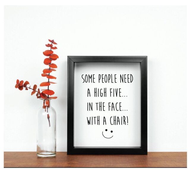 Karma High Five Quote Inspirational Quote in Frame by Debenhams ...