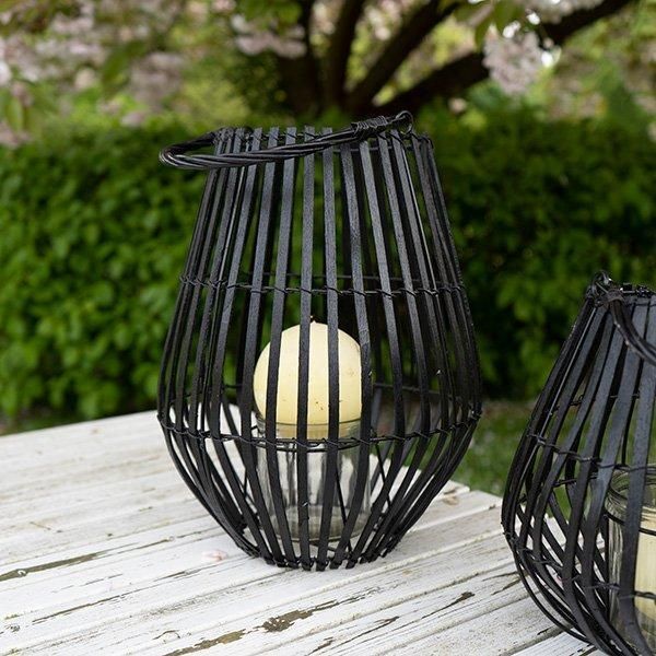 Slatted Lantern with Handle - 34cm by Debenhams | ufurnish.com