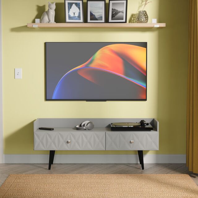 Ready Assembled 2 U Toledo 2 Drawer Coffee TV Unit (Ready Assembled) in ...