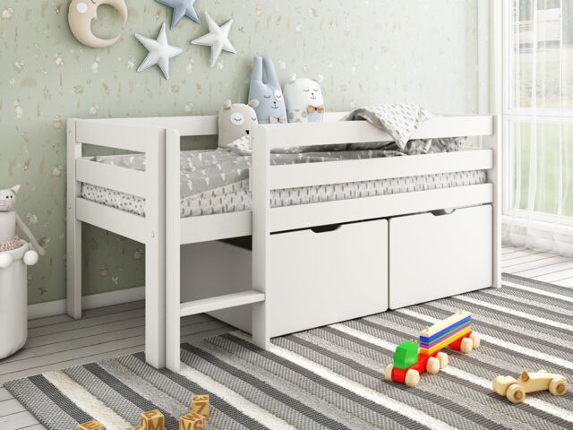 Shorty Mid Sleeper Bed with Crate Drawer Set by Debenhams | ufurnish.com
