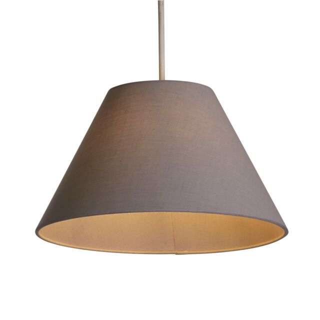 Grey 28Cm Tc Coolie Shade Tc Liner Lamp Shade by Debenhams | ufurnish.com