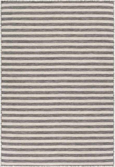 ZAKI In- & Outdoor Cottage Black Striped Area Rug 200 x 275 cm by ...