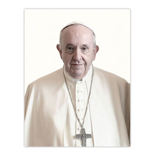 "Artery8 Pope Francis Supreme Pontiff Photograph Portrait Wall Art ...