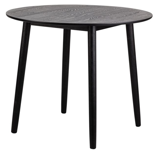 Nordlys Round Scandinavian Design Dining Table Wood in Black by ...