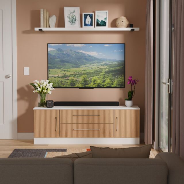 Ready Assembled 2 U Gloucester 2 Door 2 Drawer Superwide TV Unit (Ready ...