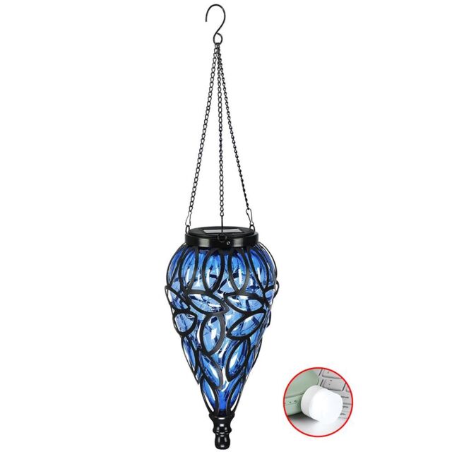 Solar LED Hanging Lantern - Outdoor Garden Light and Yard Decor by ...