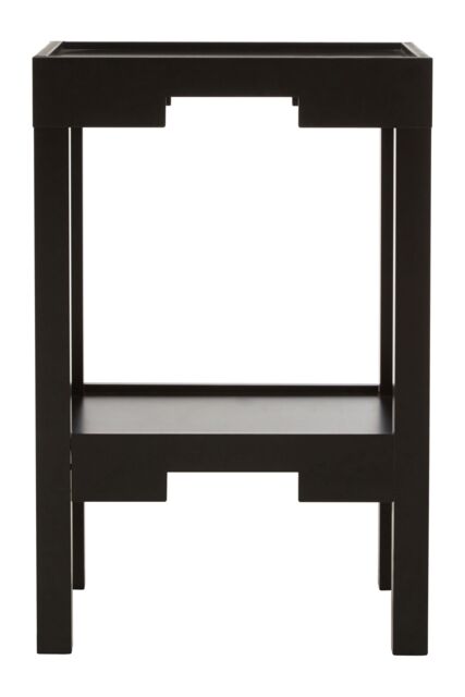 Oriental Design Black Corner Table, Versatile Bed Side Table, Small ...